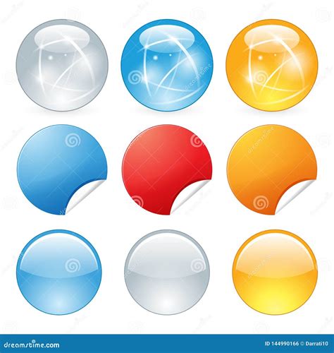 Web Buttons Shiny Stock Vector Illustration Of Purple 144990166