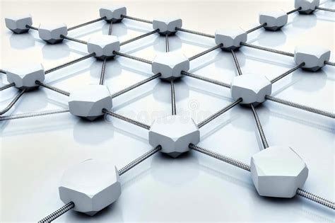 network of octagonal plastic blocks on white reflective surface