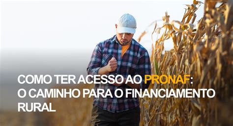 Creditares Como Ter Acesso Ao Pronaf O Caminho Para O Financiamento