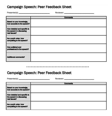 Campaign Speech Template Williamson