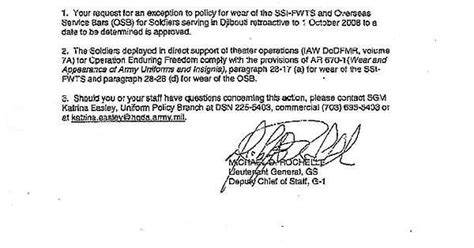 Africom Cjtf Hoa Ssi Fwts Authorization Memo From Army G 1 Always Knew In Existed But Hadnt