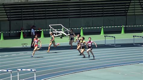 女400mh 決勝 全国高校総体 北九州地区予選 Youtube
