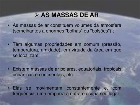 Dinâmica Atmosférica Climática E Hidrográfica No Planeta Terra