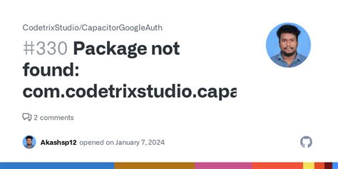Package Not Found Codetrixstudio Capacitor GoogleAuth Capacitorgoogleauth Issue