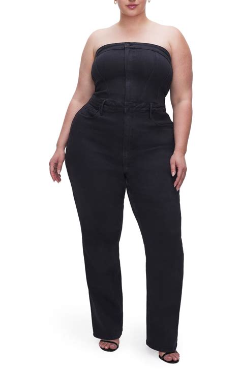 Good American Strapless Tube Jumpsuit Nordstrom