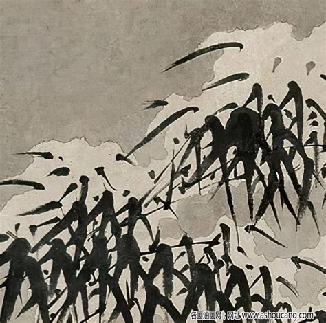 诸昇国画 雪竹 高清大图下载 名画油画网