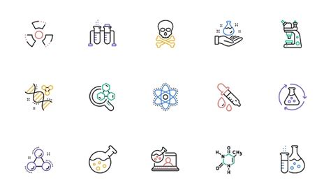 化学研究室のラインアイコン化学式顕微鏡医療分析リニアセットベクトル Dnaのベクターアート素材や画像を多数ご用意 Dna アイコン
