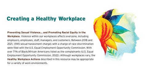 Creating A Healthy Workplace National Sexual Violence Resource Center