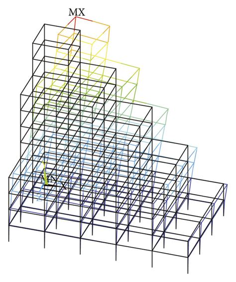 First 5 Modes Of Setback Building Model A 1st Mode 10 Hz B 2nd