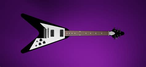 Gibson Flying V Model Made From 3d Model On Behance