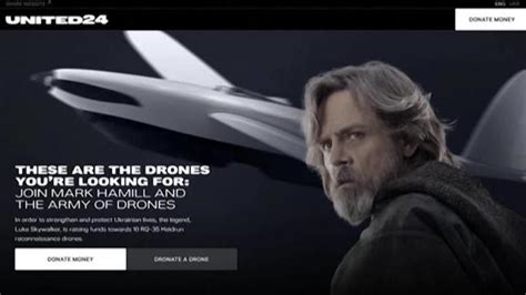 Actor Mark Hamill Aims To Help Ukraine Through Army Of Drones