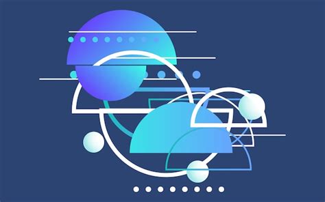 Premium Vector Overlapping Design Elements On Blue Background Vector