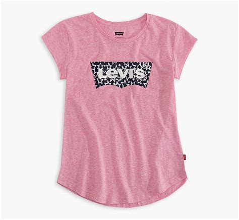 Big Girls Levis® Pattern Logo Tee Shirt Pink Levis® Us