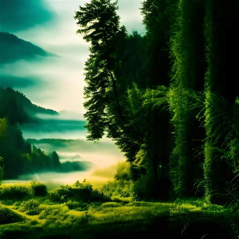 Premium Ai Image Summer Landscape Generative Ai