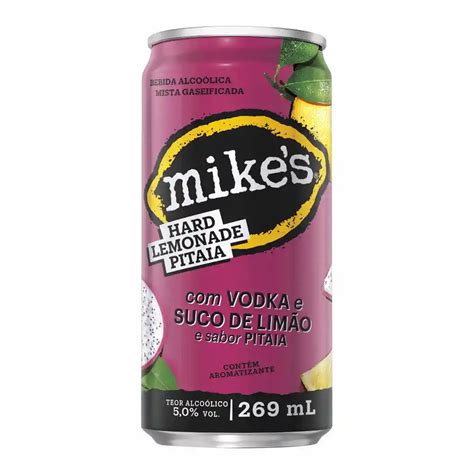 Mikes Bebida Mista Alcoólica Hard Lemonade Pitaia A Partir De R 639