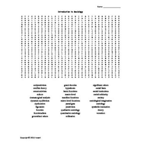 Sociology Vocabulary Word Searches Review Bundle Amped Up Learning