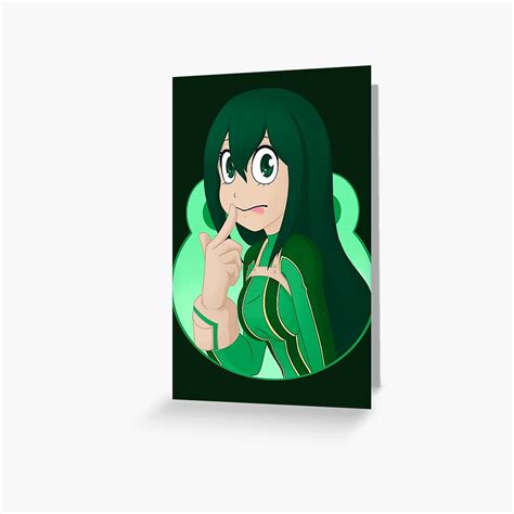 Tsuyu Asui Greeting Card By Silvadorkable Redbubble