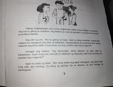 1 Ano Ang Aral Na Iyong Natutuhan Sa Maikling Kwento Na Nasa Itaas2 Sa