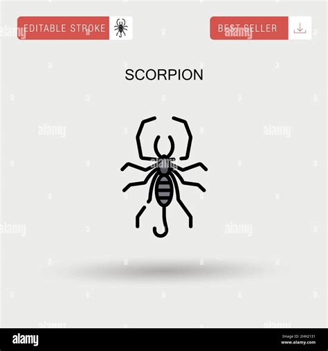 Scorpion Simple Vector Icon Stock Vector Image And Art Alamy