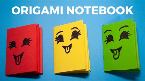Easy ORIGAMI Origami Notebook EASY Mini Notebook YouTube