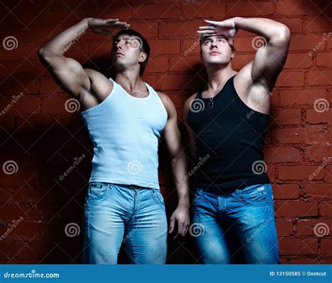 Two Muscular Guys Stock Image Image Of Concepts Adult 13150585