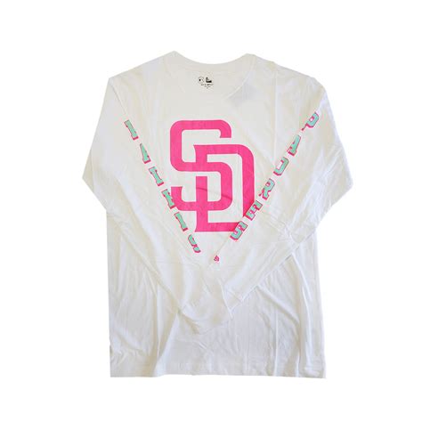 New Era San Diego Padres City Connect Team Logo Long Sleeve T Shirt