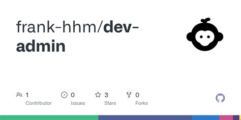 Github Frank Hhm Dev Admin