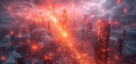 Quantum Computer Concept With CPU Processor Stock Illustration Illustration Of Design Power