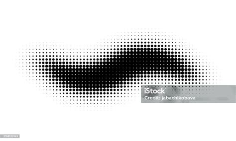 추상적인 하프톤 배경입니다 흰색 배경에 검은 점의 물결 0명에 대한 스톡 벡터 아트 및 기타 이미지 0명 검은색 기하 도형 Istock