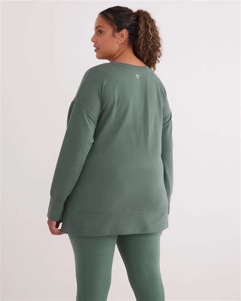 Crew Neck Tunic Sweatshirt Active Zone Penningtons