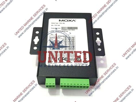 MOXA TCC 100 RS 232 TO RS 422 485 CONVERTER REV 2 2 TCC100 United Marine Services