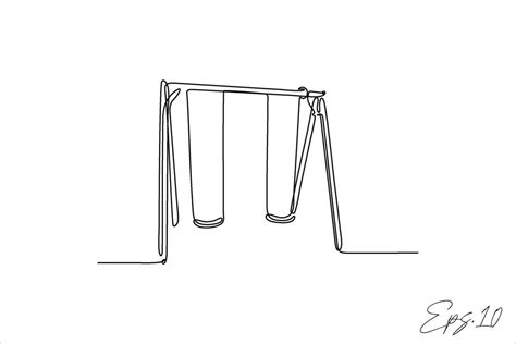 Swing Continuous Line Vector Illustration 27764436 Vector Art At Vecteezy