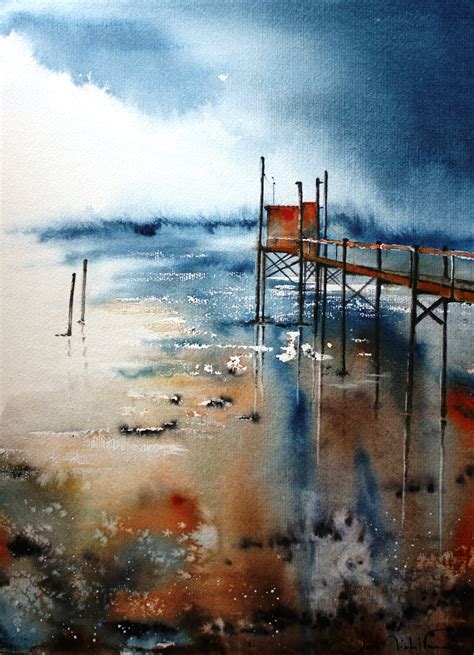 Le Carrelet Peinture Par Jean Michel Favard Artmajeur