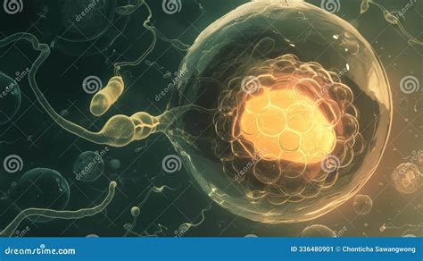 An Artistic Representation Of A Cell Showcasing Its Nucleus Membrane