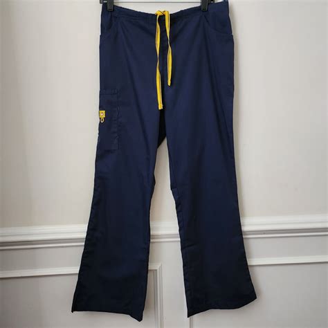 Spread Good Cheer Navy Blue Pockets Medical Scrub Pan Gem