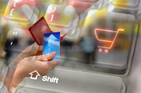 Collage With Fragment Of Flexible Keyboard With Stock Image Image Of