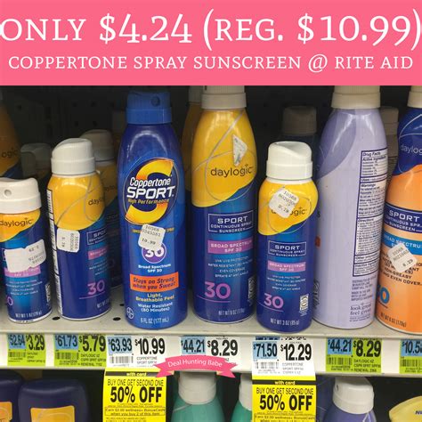Only 424 Regular 1099 Coppertone Spray Sunscreen Rite Aid