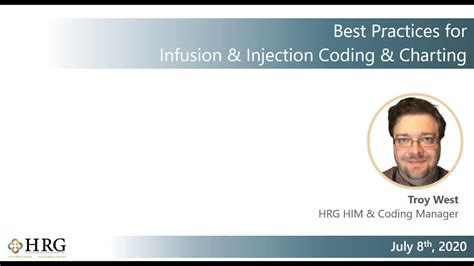 Best Practices For Infusion And Injection Coding And Charting Webinar Healthcare Resource
