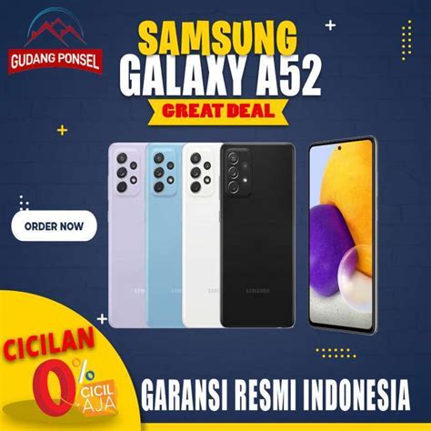 Jual Samsung Galaxy A52 Smartphone 8gb 128gb Garansi Resmi Di