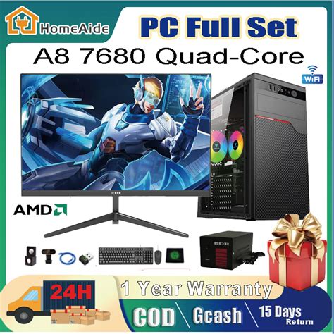 Amd A8 7680 Quad Core A6 7480 A4 6300 Ddr4 16gb Ram 512gb Ssd Pc