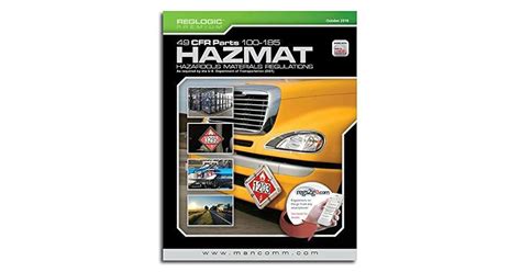 Hazmat 49 Cfr 100 185 Book October 2018 Edition By Dot