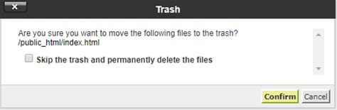delete a file or folder using file manager dataplugs