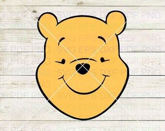 Baby Pooh Eating Honey Winnie The Pooh Svg Dxf Eps Pdf Png Cricut Cutting File Vector