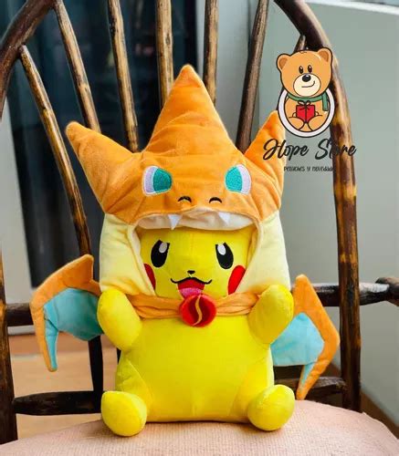 Peluche Importado Pikachu Cosplay Charizard Cuotas sin interés