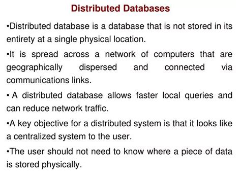Ppt Distributed Databases Powerpoint Presentation Free Download Id