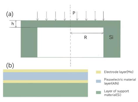 Schematic Of The Proposed Mems Hydrophone A Crossection Of The