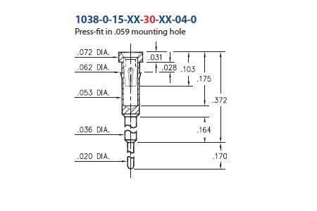 1038 - Receptacle | Mill-Max Mfg. Corp.
