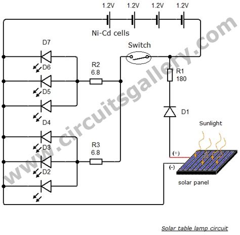 How To Make Solar Lamp Circuit Wiring Diagram