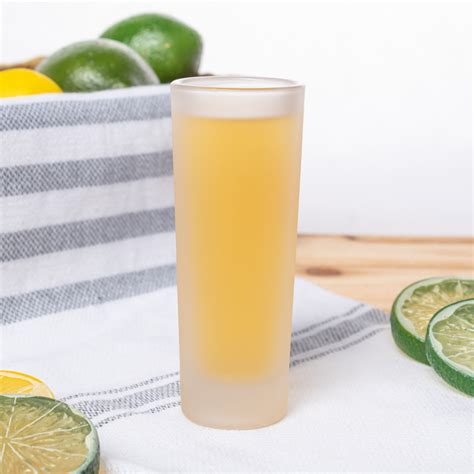 2oz Blank Frosted Tall Shooter Glass Shot Glasses