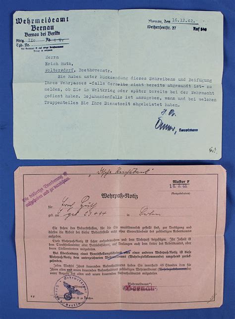 1939 German Army Wehrpass Griffin Militaria